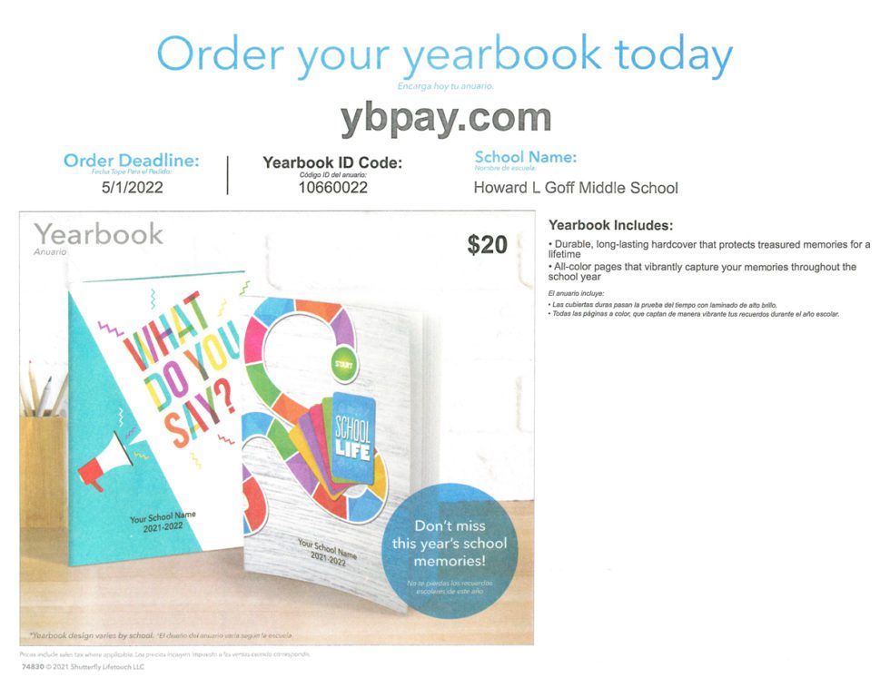 2021-22 Goff Yearbooks Now On Sale | East Greenbush CSD