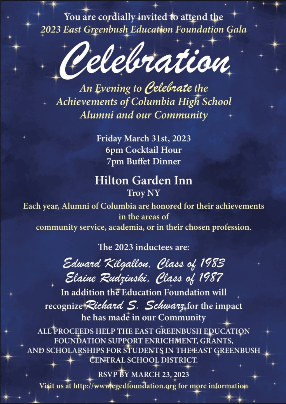 Education Foundation Spring Gala - March 31 | East Greenbush CSD