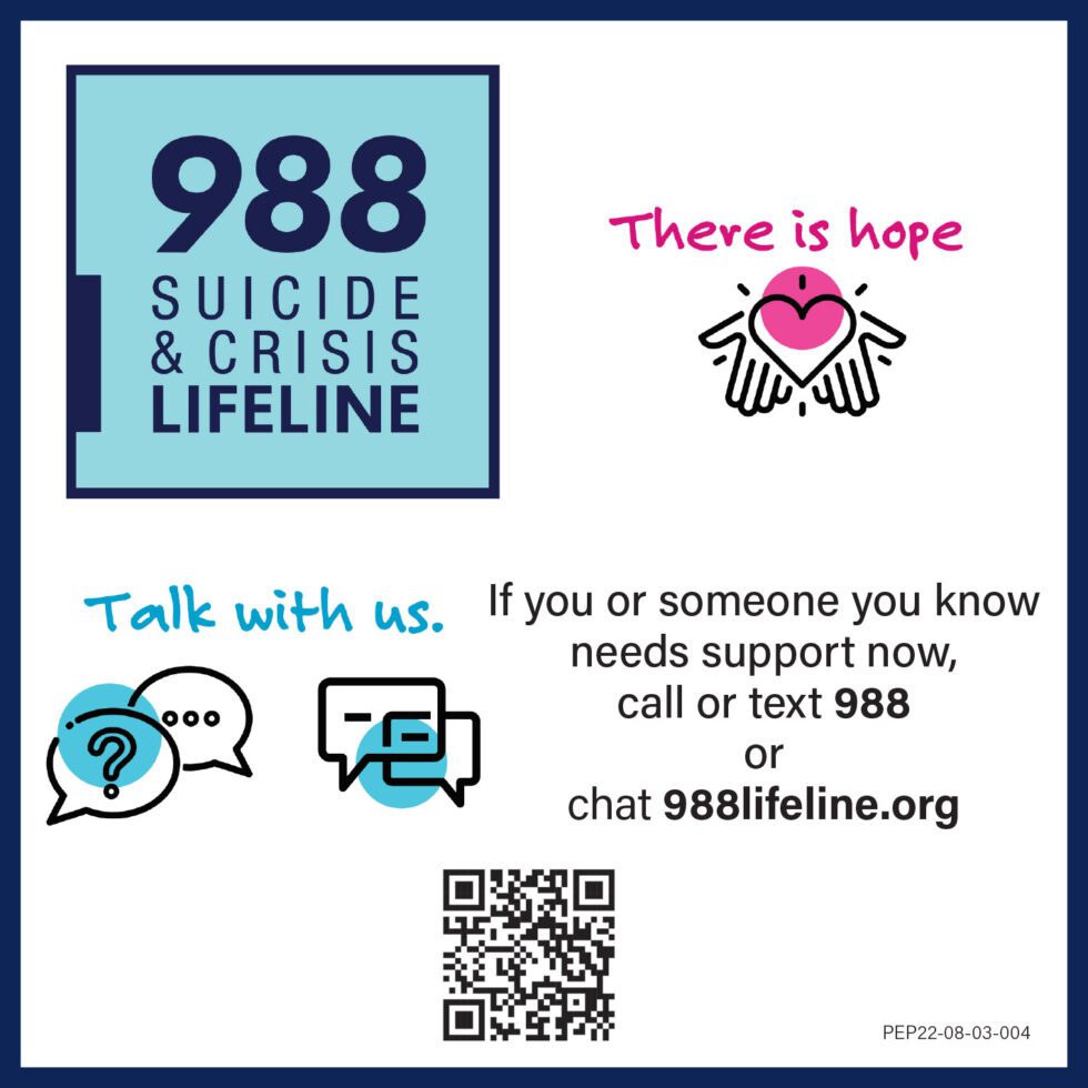 988 Suicide & Crisis Lifeline | East Greenbush CSD