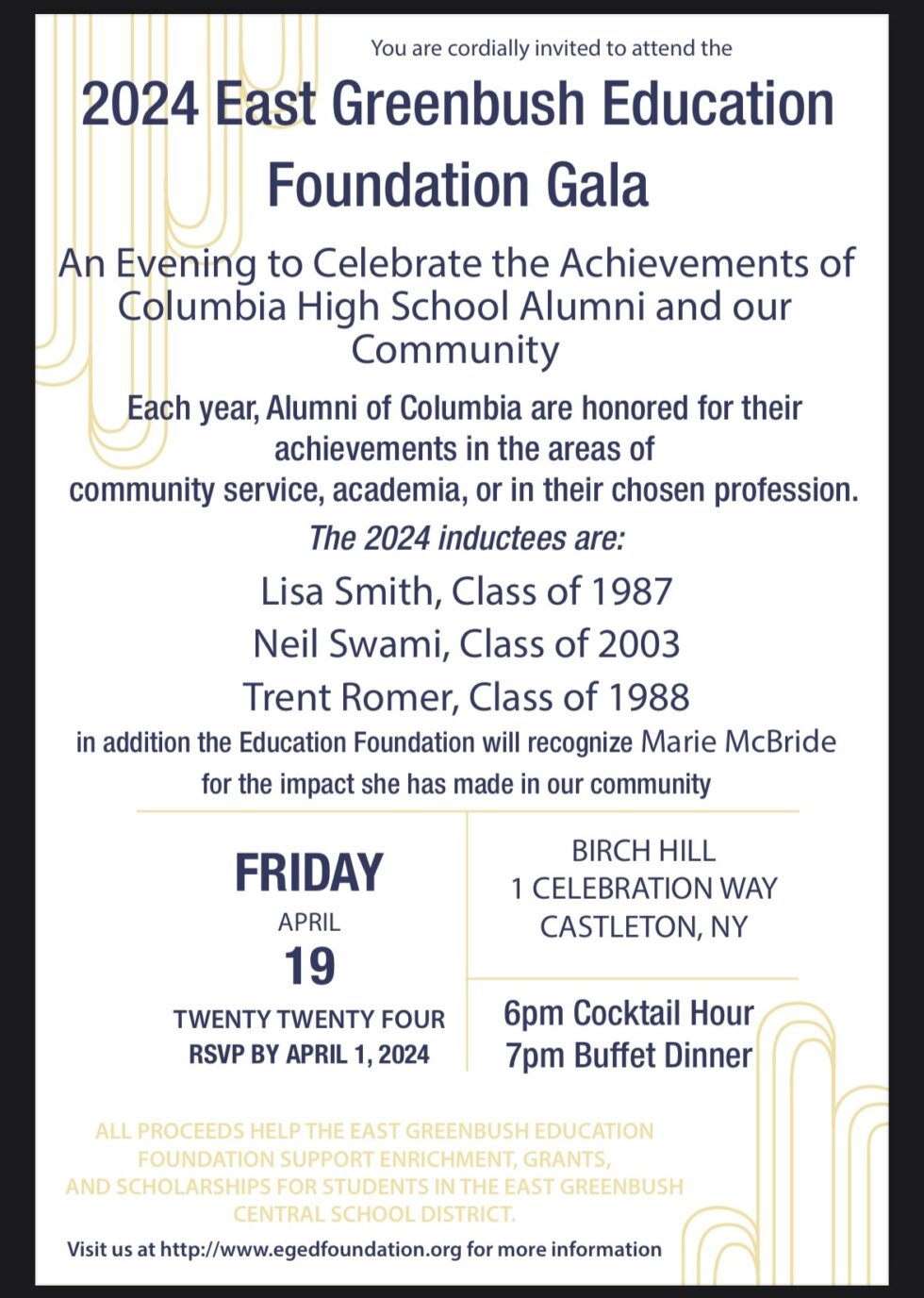 Education Foundation Gala – April 19 | East Greenbush CSD