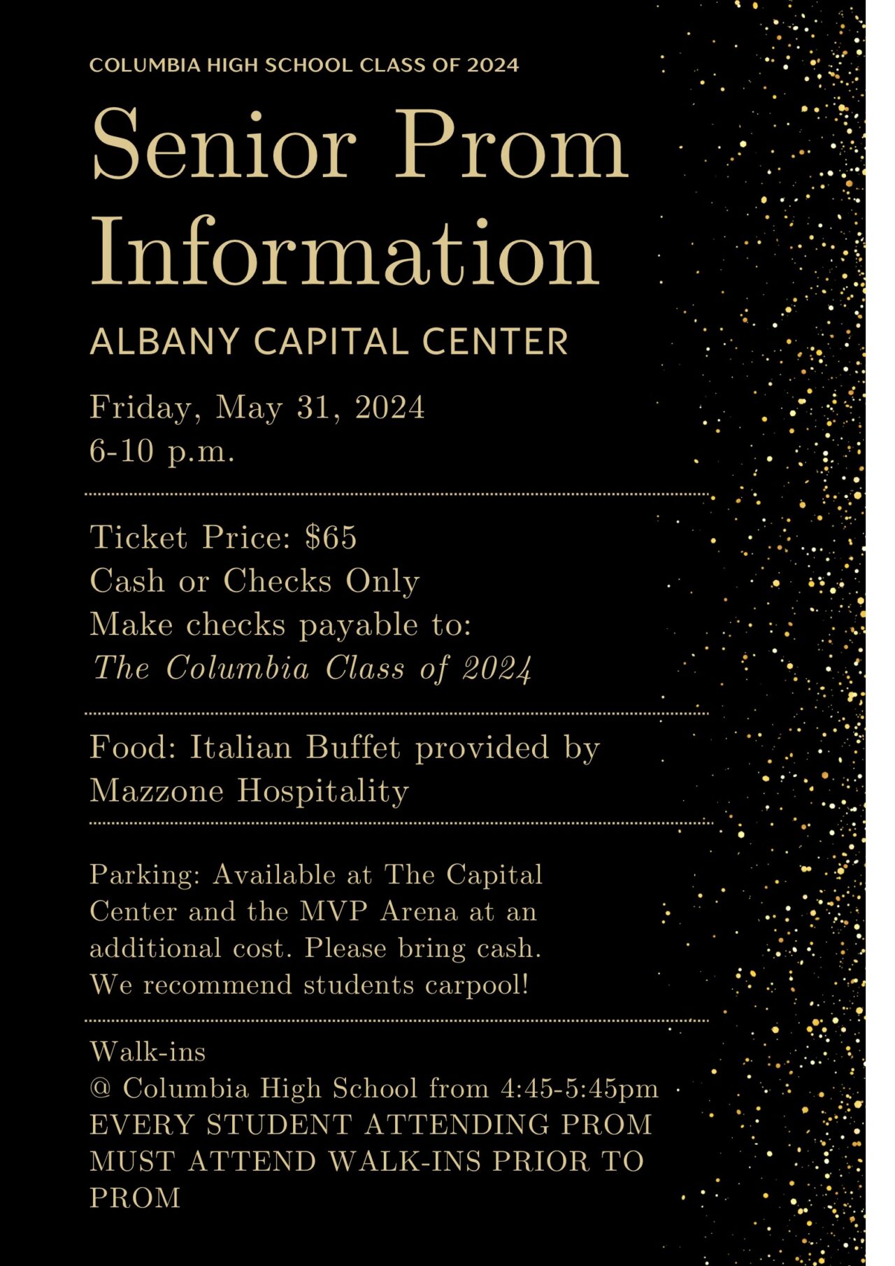 Save the Date: Columbia Senior Prom | East Greenbush CSD