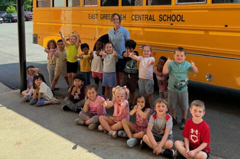 All Aboard! Pre-K Students Learn About Riding the School Bus | East ...
