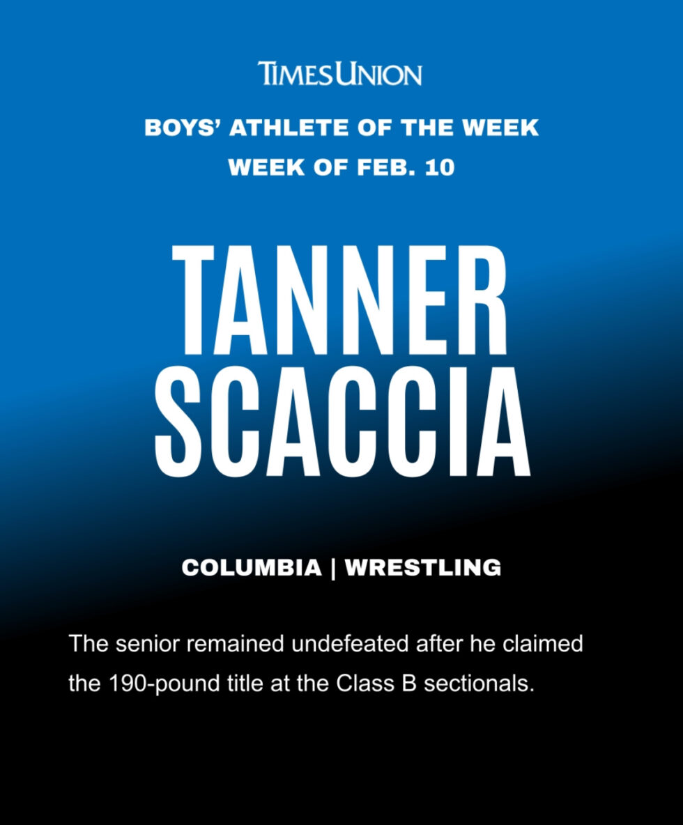 Tanner Scaccia Named Times Union Athlete of the Week | East Greenbush CSD