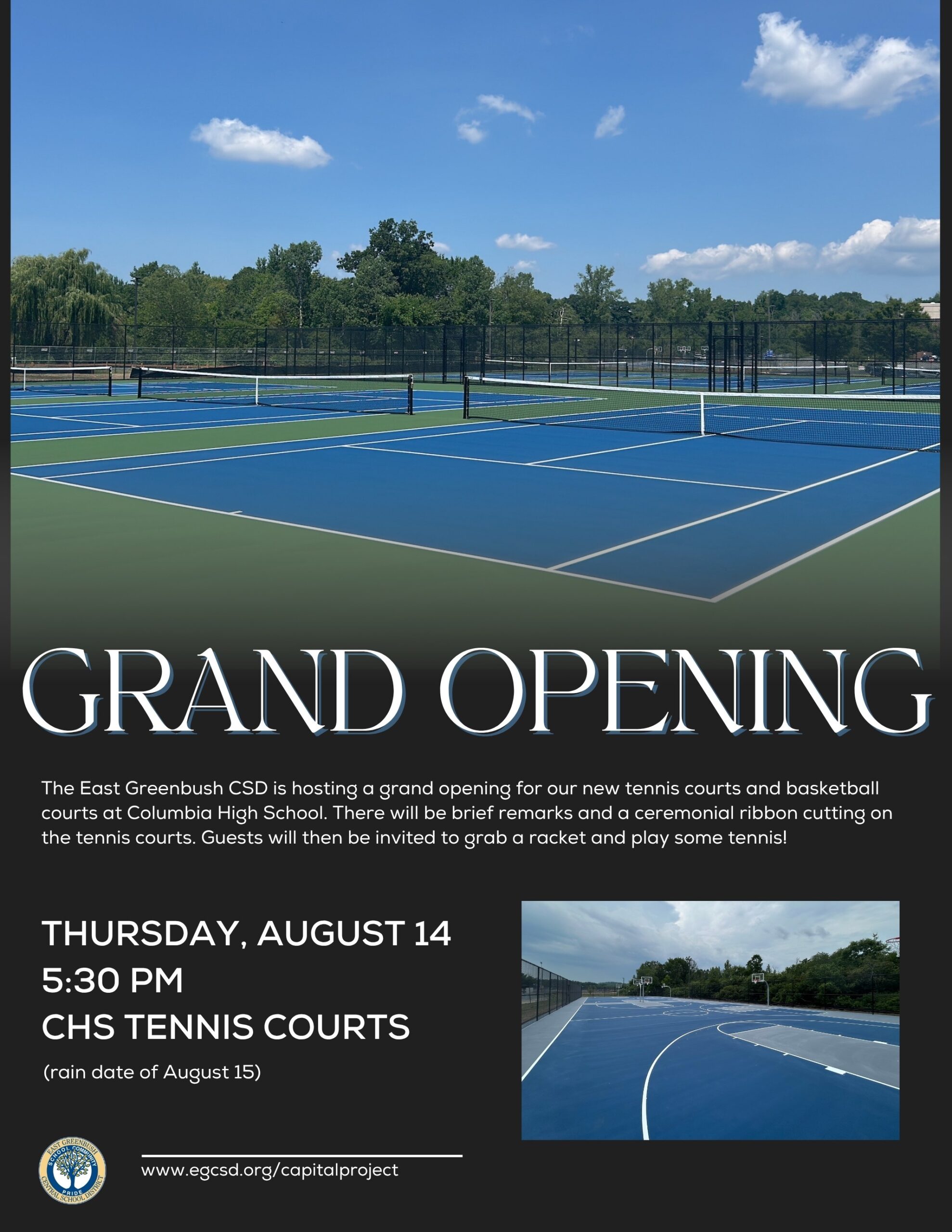 East Greenbush CSD to Host Ribbon Cutting for New Tennis Courts and ...