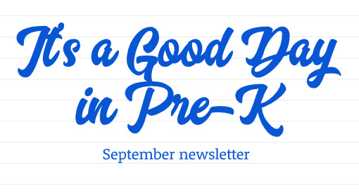 It’s a Good Day in Pre-K Newsletter – September 2025 | East Greenbush CSD